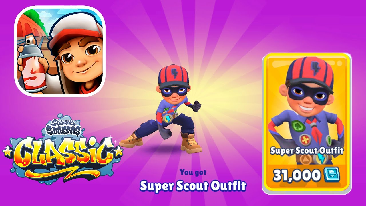 SUBWAY SURFERS CLASSIC 2024 : UNLOCKING SUPER SCOUT OUTFIT - YouTube