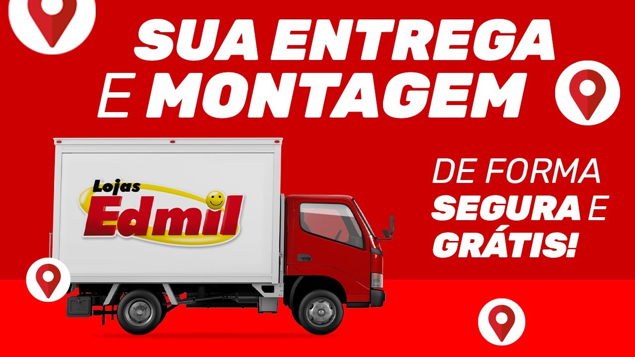Sua entrega e montagem de forma segura e grátis é na Lojas Edmil 🚛🛠 ...