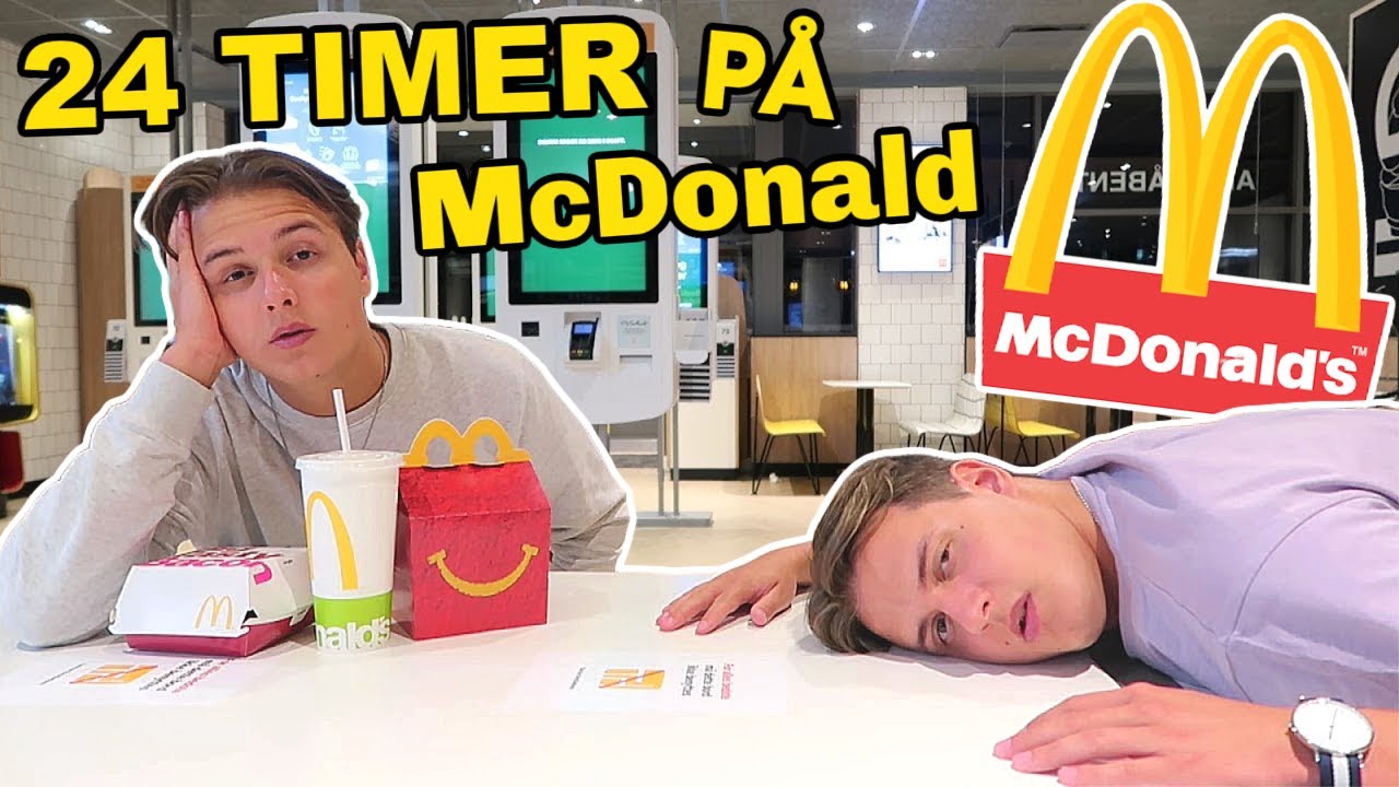 24 TIMER på McDonald!! | 24 Timers Challenge - YouTube
