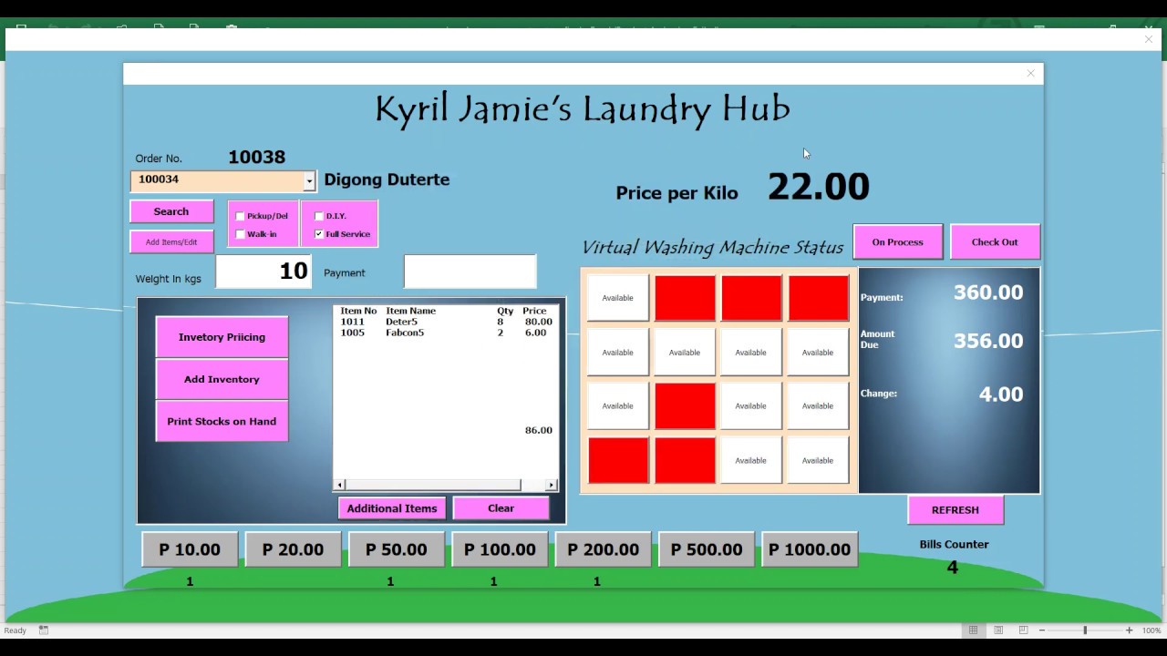 Laundry Management System - YouTube