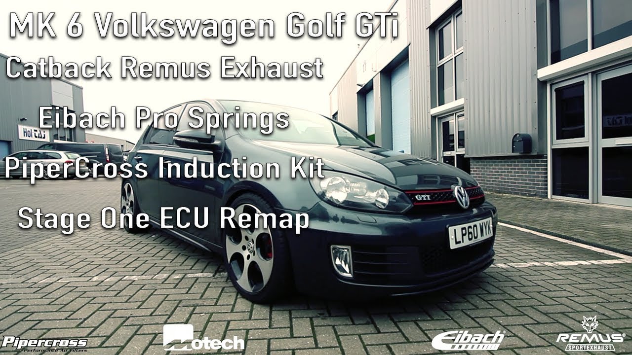 Mk6 Volkswagen Golf GTi Eibach Pro Springs Remus Exhaust PiperCross ...