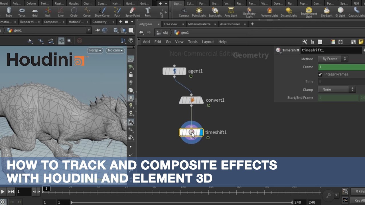 How to Track and Composite Effects with Houdini and Element 3D - YouTube