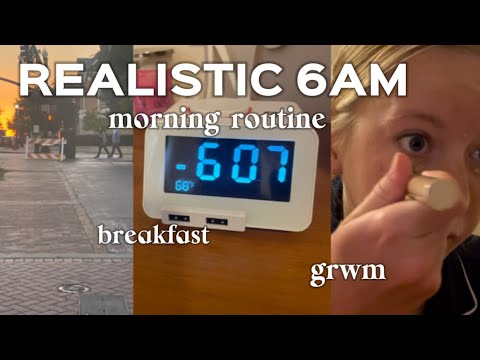 REALISTIC 6am morning routine *breakfast + grwm* - YouTube
