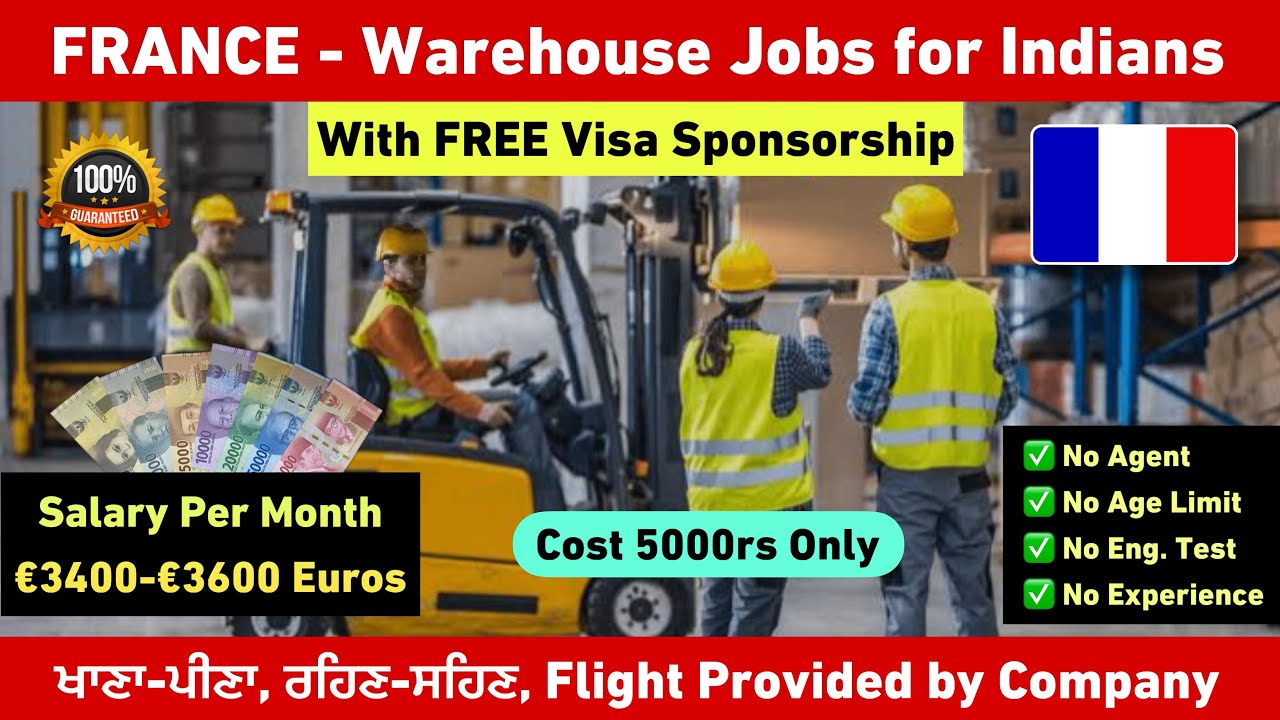 🇫🇷 France FREE Work Permit Visa | Jobs in France | France Visa 🇫🇷 - YouTube