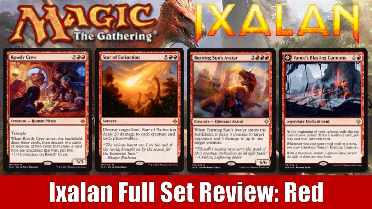 MTG Ixalan Full Set Review: Red! - YouTube