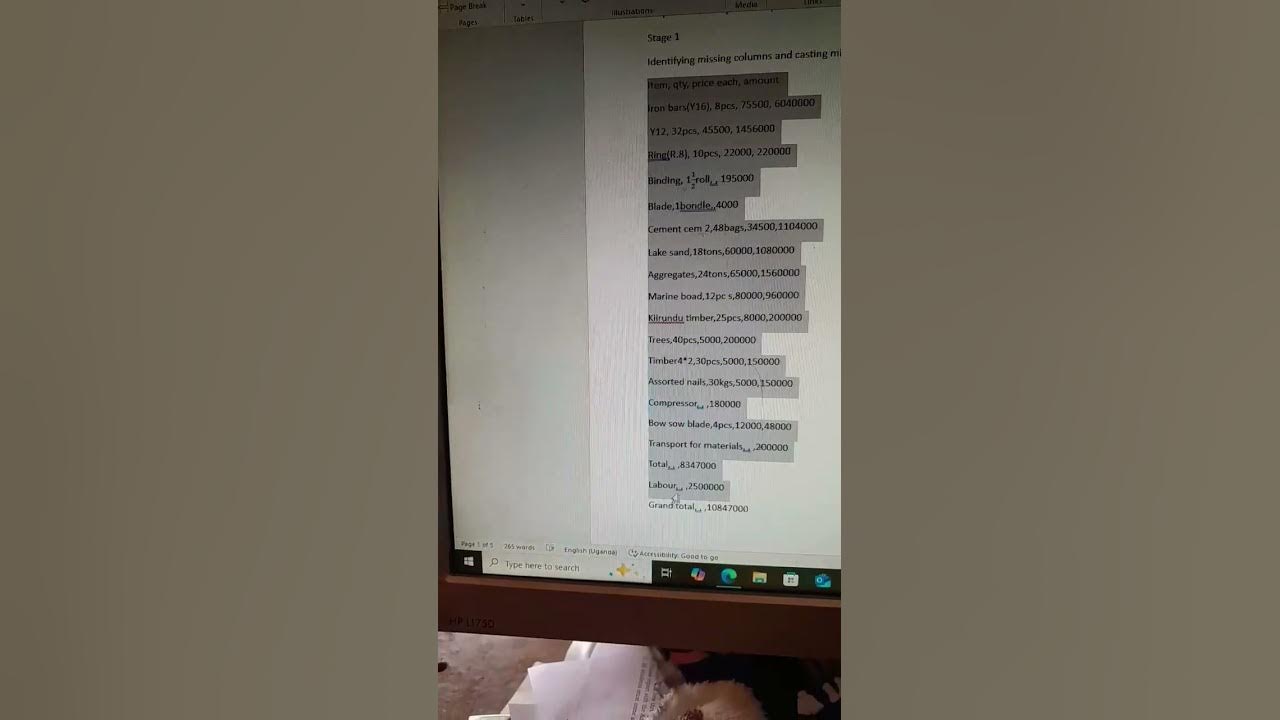 how to convert text in ms word in table made easy #microsoftword - YouTube