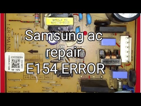 Samsung ac E154 error - YouTube