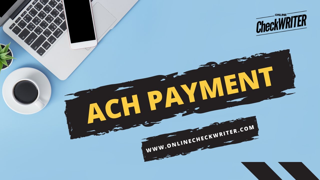 ACH Payment Same Day For Free | OnlineCheckWriter - YouTube