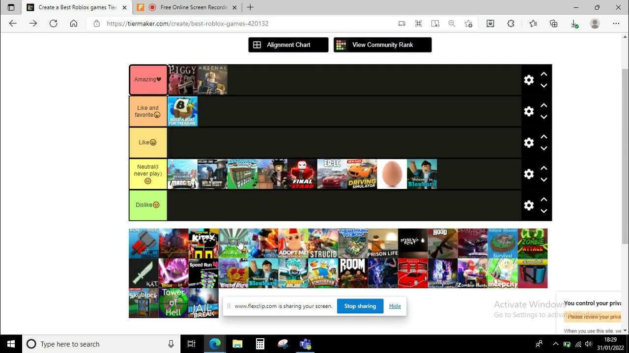 Ranking Games From ROBLOX! (Tough Decision!) - YouTube