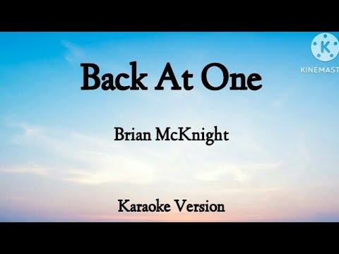 Back At One - Brian McKnight (Karaoke) - YouTube