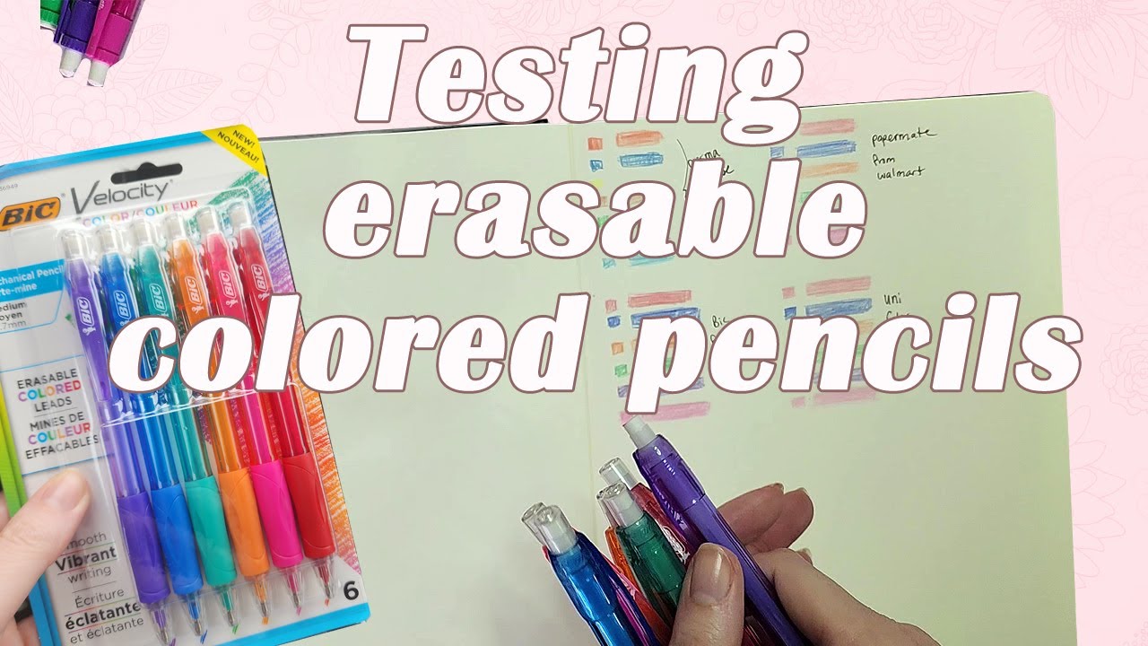 Comparing and Testing Erasable Colored Pencils - YouTube