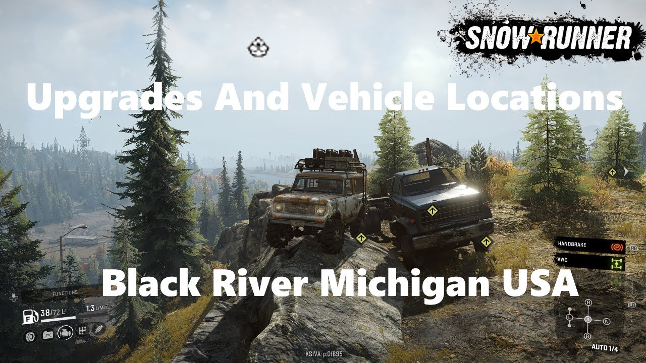 Snow Runner Upgrade And Vehicle Locations In Black River Michigan USA ...