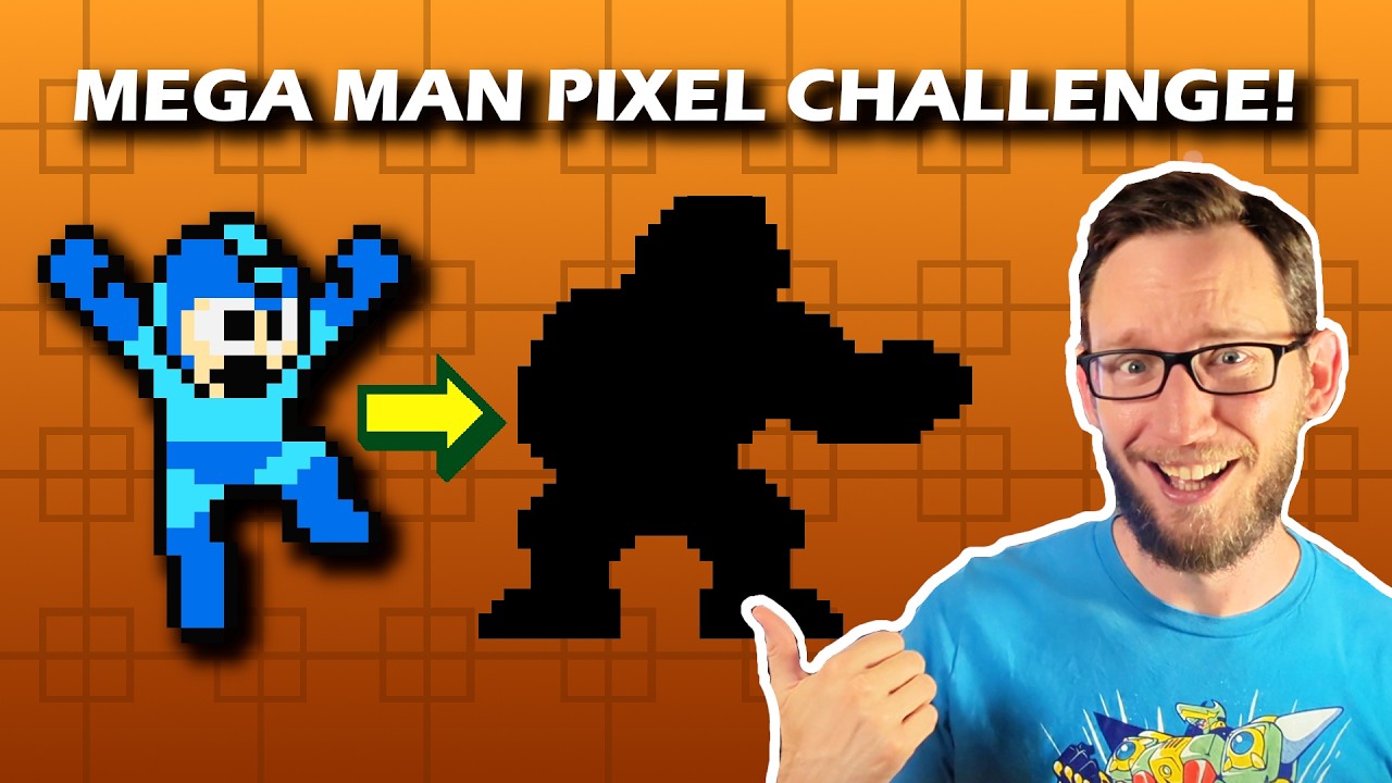 Let's Learn Mega Man Pixel Art! (8-Bit Style) - YouTube