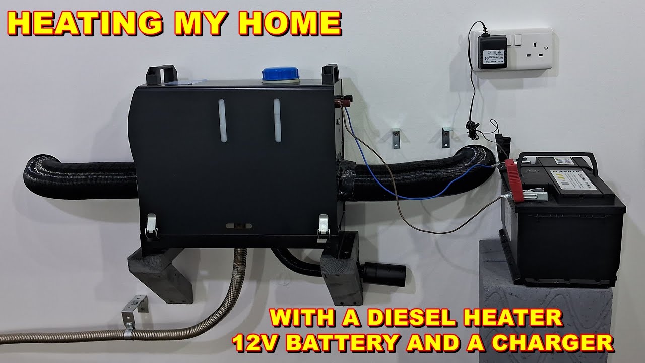 THIS DIESEL HEATER IS HEATING MY HOME WITH A 12V BATTERY AND A TRICKLE ...