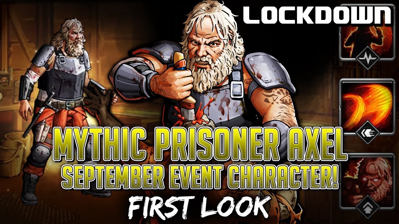 TWD RTS: Mythic Prisoner Axel, September Event Character! The Walking ...