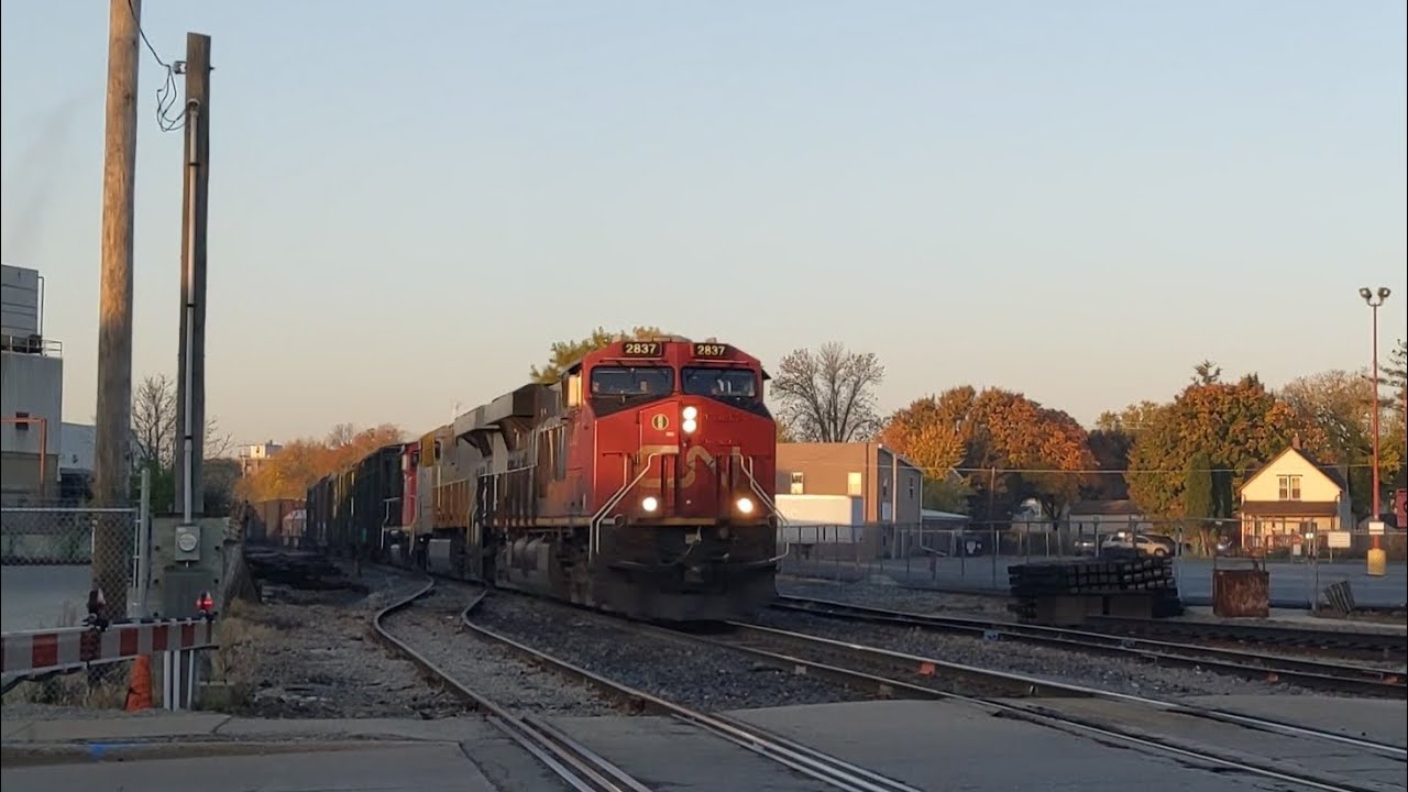 CN A447 in beautiful morning light - YouTube