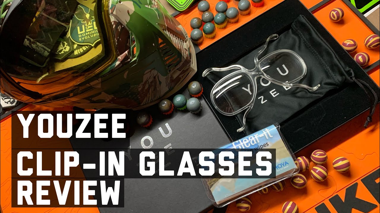 YOUZEE CLIP-IN GLASSES REVIEW for Paintball Masks - YouTube