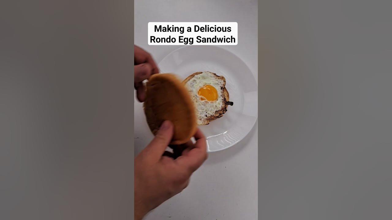 Making a delicious Rondo Egg Sandwich for breakfast #deliciousfood # ...