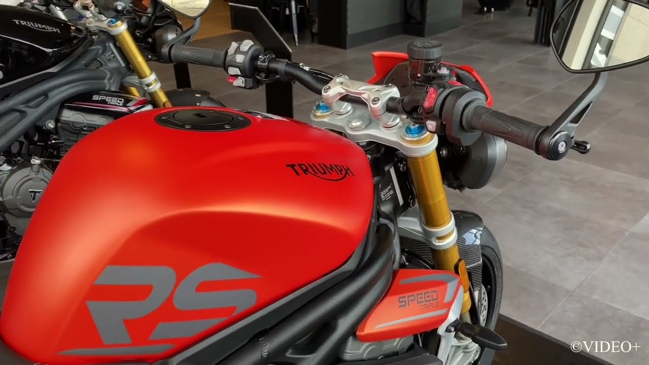TRIUMPH SPEED TRIPLE 1200RS MATT BAJA ORANGE COLOUR NEW 2023 - YouTube