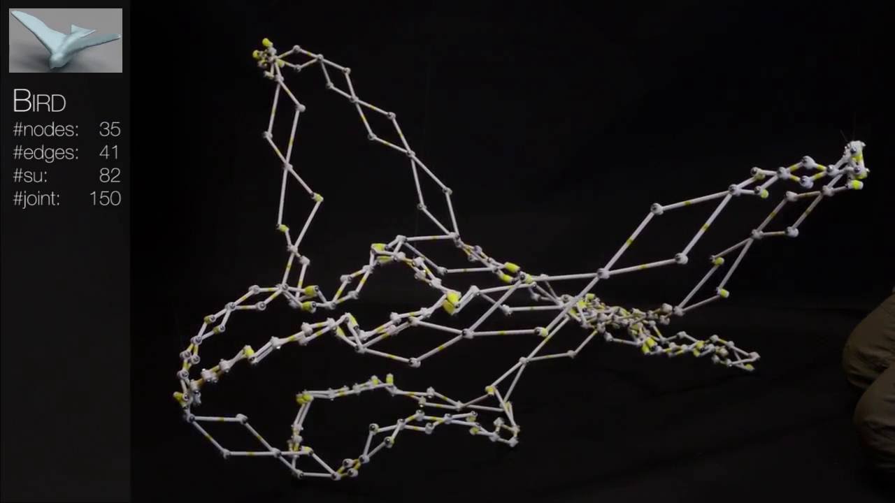Deployable 3D Linkages with Collision Avoidance (SCA2016) - YouTube