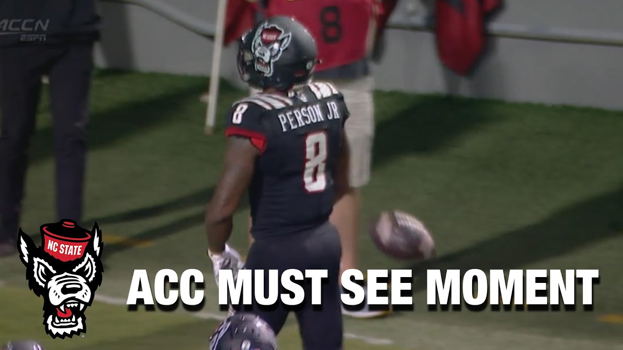 NC State's Ricky Person Jr. Trucks Defender On Way To The End Zone ...