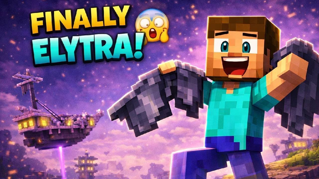 I Finally Found Elytra! | Minecraft Survival 🪶🔥 - YouTube