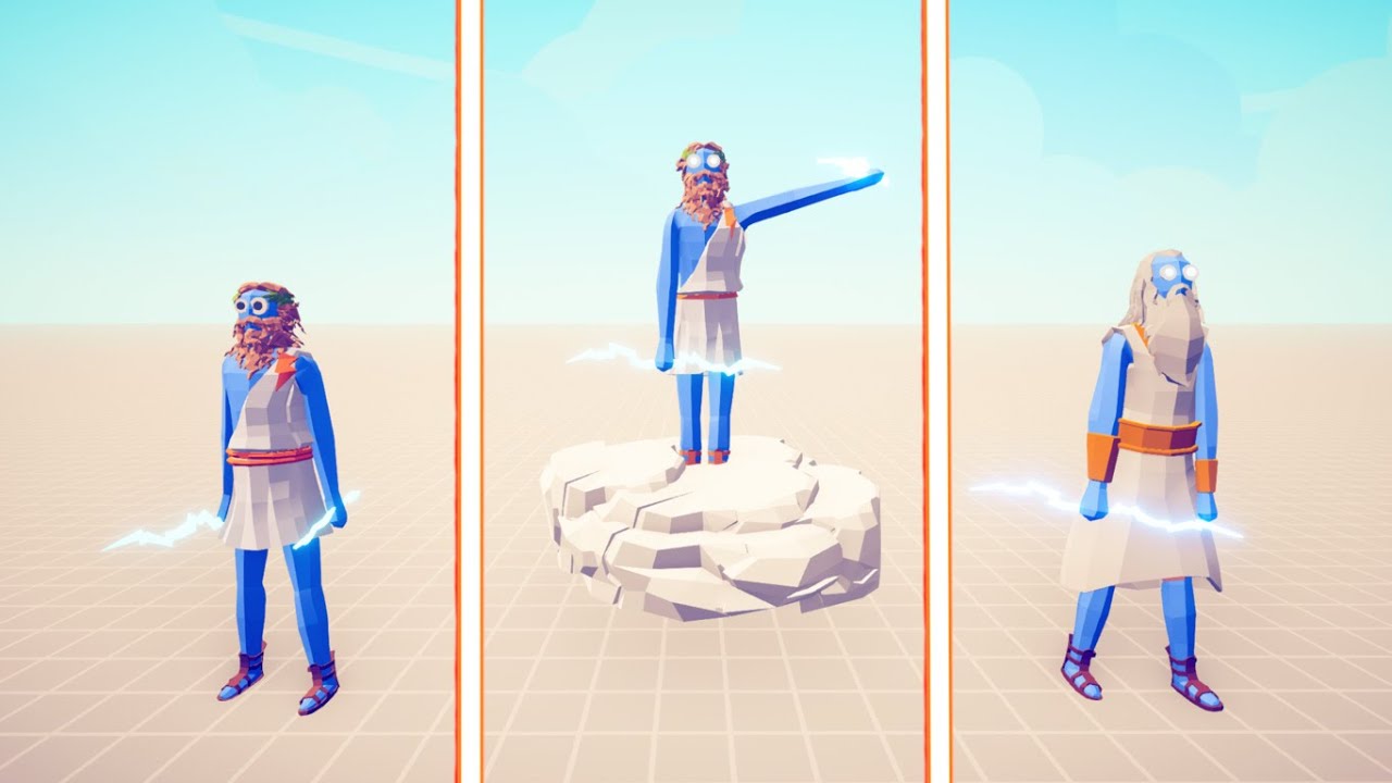 EVOLUTION OF ZEUS | Totally Accurate Battle Simulator TABS - YouTube