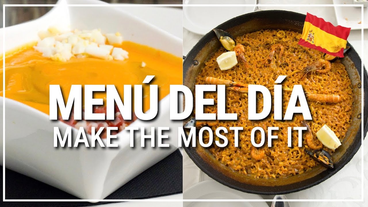 "menú del día" 🍽️ get familiar with the Spanish set menu 🇪🇸 #012 - YouTube