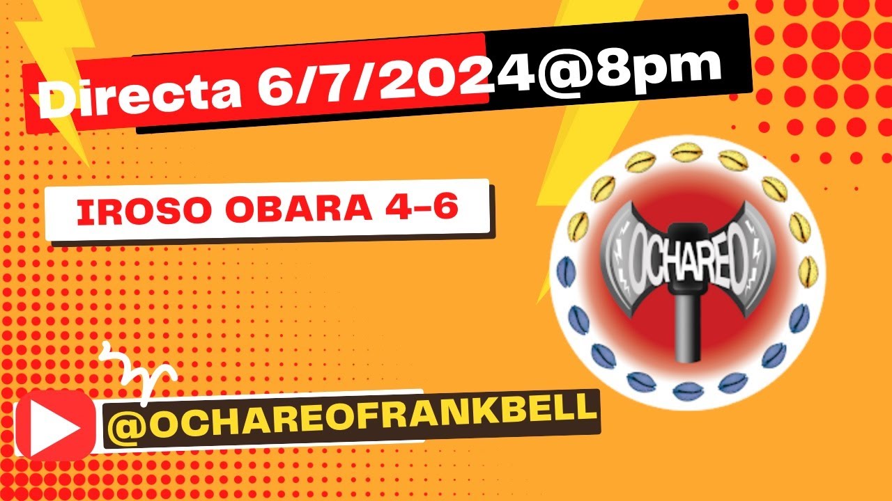 DIRECTA IROSO OBARA 4-6 ESTE VIERNES 6/7/2024 @8PM - YouTube
