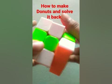 How to make Donuts in rubik's cube - YouTube