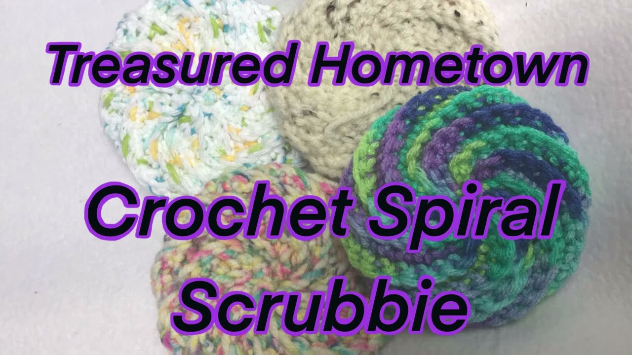 Super easy Spiral Crochet Scrubbie! Anyone can make these. - YouTube
