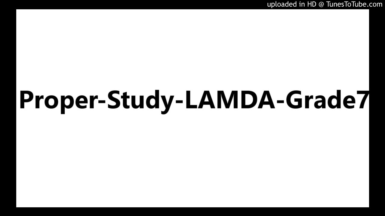Proper Study LAMDA Grade 7 YouTube proper-study-lamda-grade-7-youtube