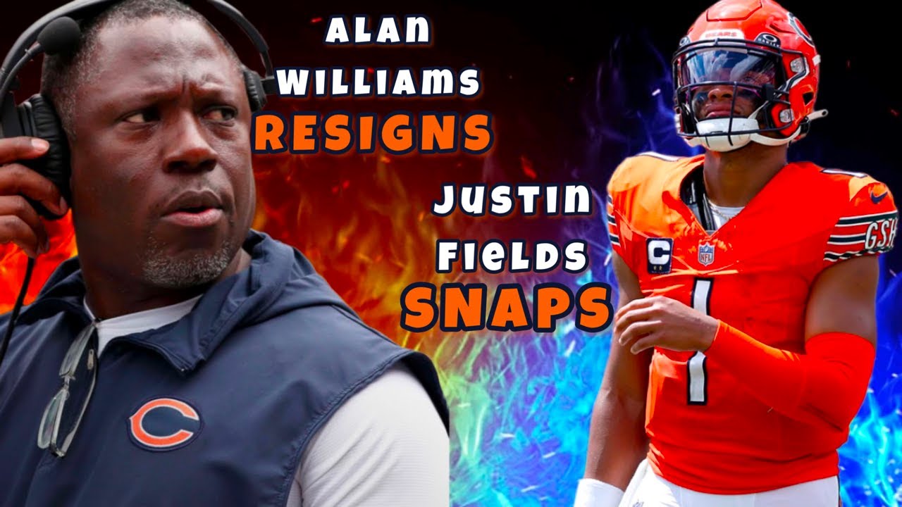Alan Williams Resigns, Justin Fields goes OFF. Chicago Bears News - YouTube