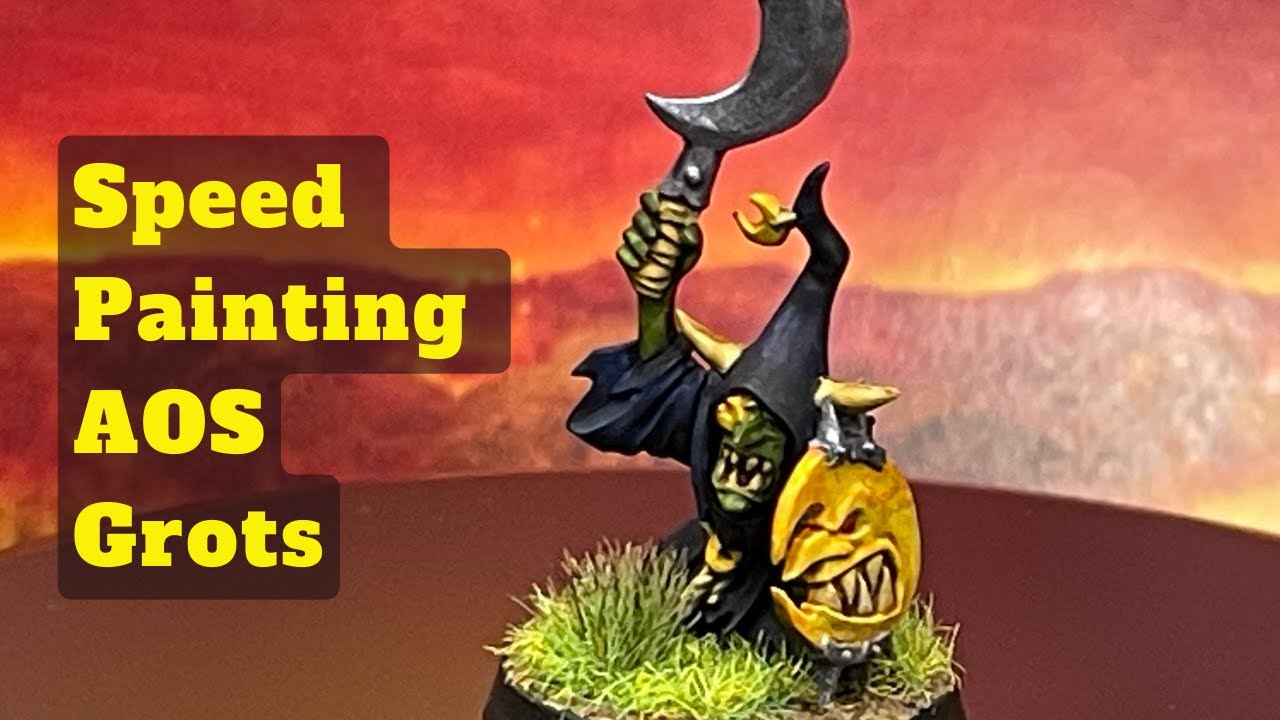 Quickly and Easily Paint Gloomspite Gitz Grots. - YouTube