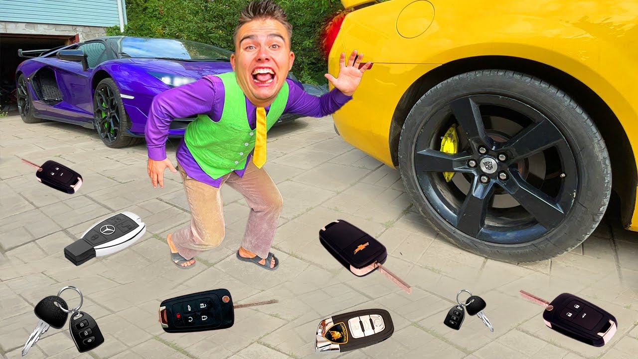 Purple Fat Man Smeared Car with Dirt VS Mr. Joe on Lamborghini Huracan ...