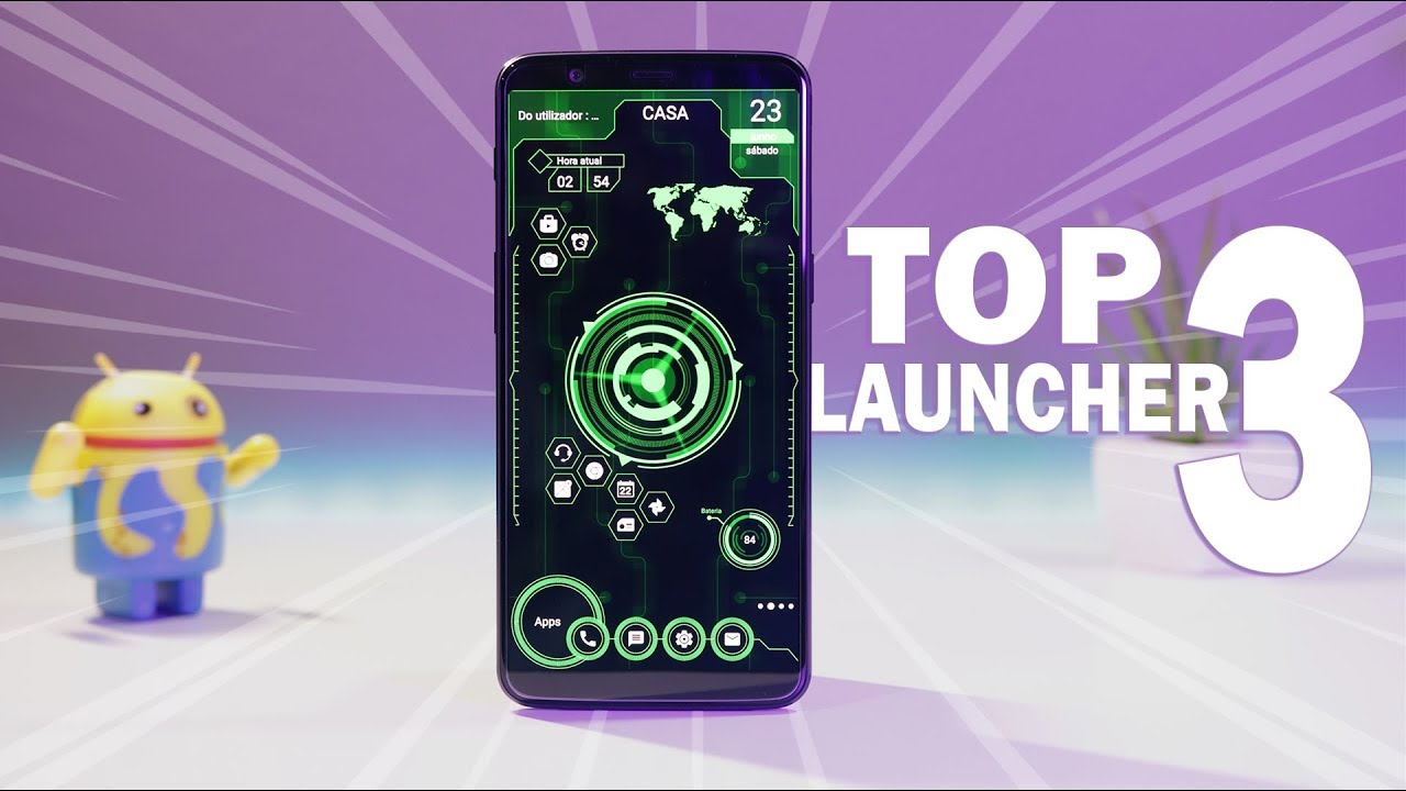 TOP 3 LAUNCHER / 3 MELHORES LAUNCHER PARA ANDROID - YouTube