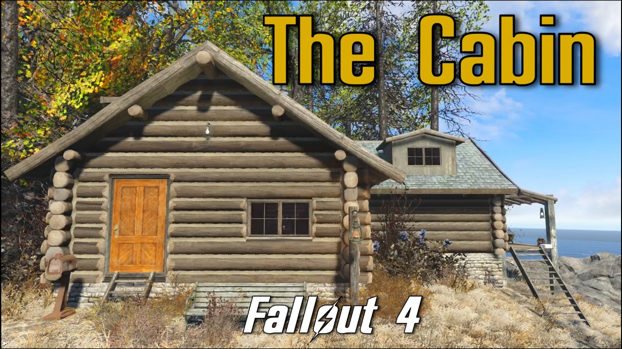 Fallout 4 - The Cabin (mini build) - YouTube