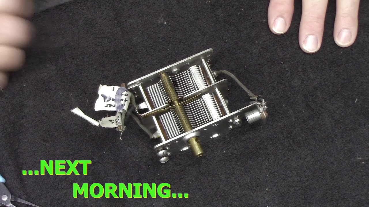 1934 Grunow 501 Antique Tube Radio Part 6 of 10 Tuning Condenser - YouTube
