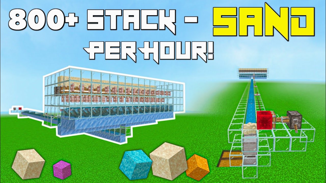 Most Efficient Glitched SAND FARM Tutorial In Minecraft Bedrock/Mcpe 1. ...