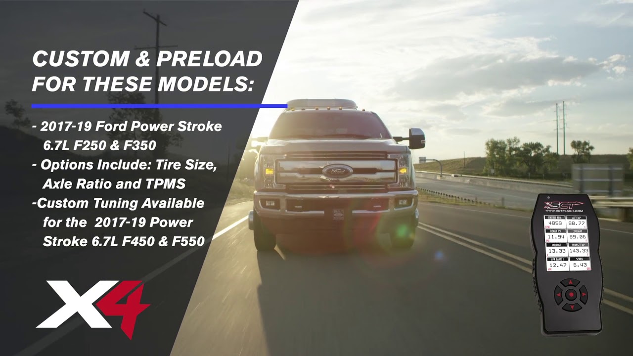 2017-2019 Ford Powerstroke 6.7L on the X4 Performance Programmer - YouTube