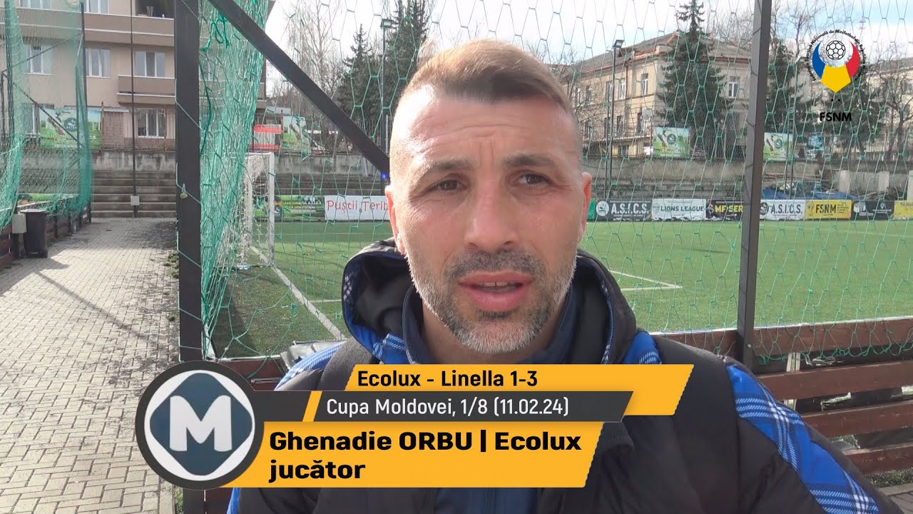 (Interviu) Ghenadie ORBU, jucător Ecolux (11.02.2024) Cupa Moldovei, 1/ ...