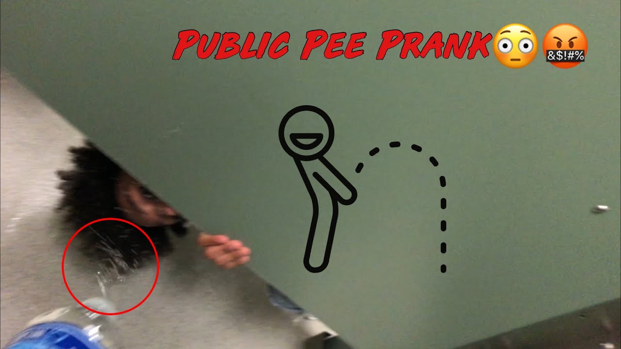 PUBLIC PEE PRANK (High School Edition) Almost Faught😳🥊 - YouTube