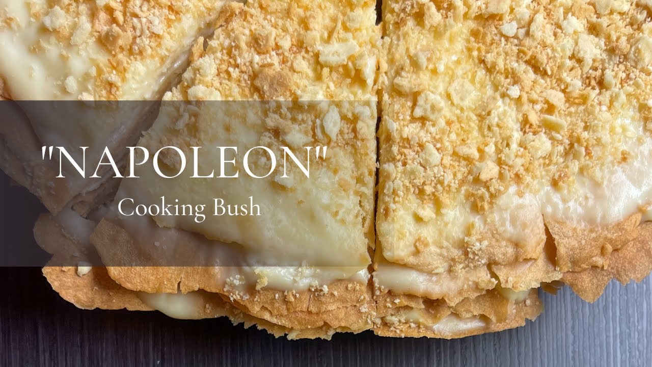 Easy French Puff Pastry Cake (NAPOLEON). CREME PATISSERIE. How to make ...