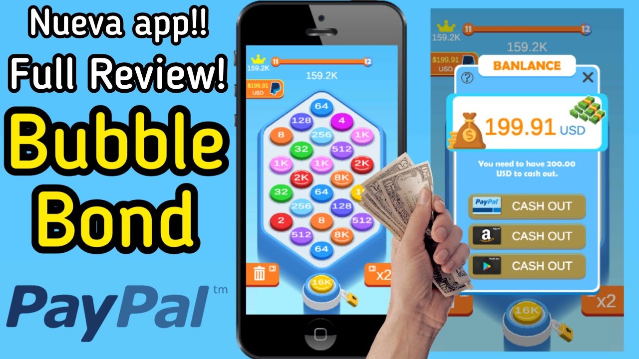 "BUBBLE BOND" Nueva app! Gana paypal jugando apps Games Online Full ...