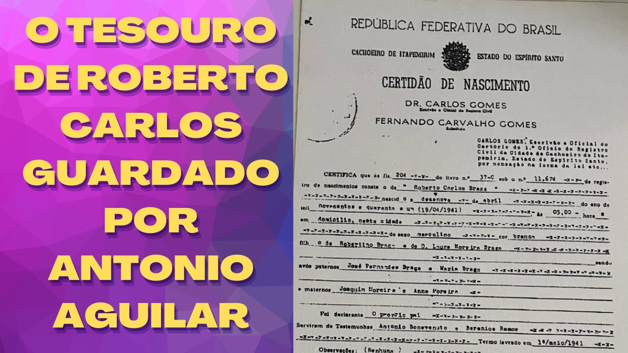 O TESOURO DE ROBERTO CARLOS GUARDADO POR ANTONIO AGUILAR - YouTube