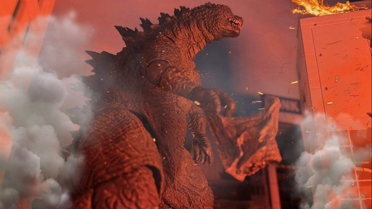 Godzilla 2014 Test animation #animation #stopmotion #youtubeshorts # ...