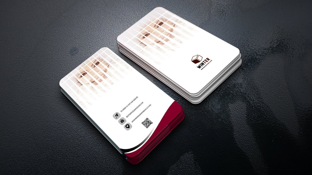Creative Modern Business Card Design-In Photoshop cc - YouTube