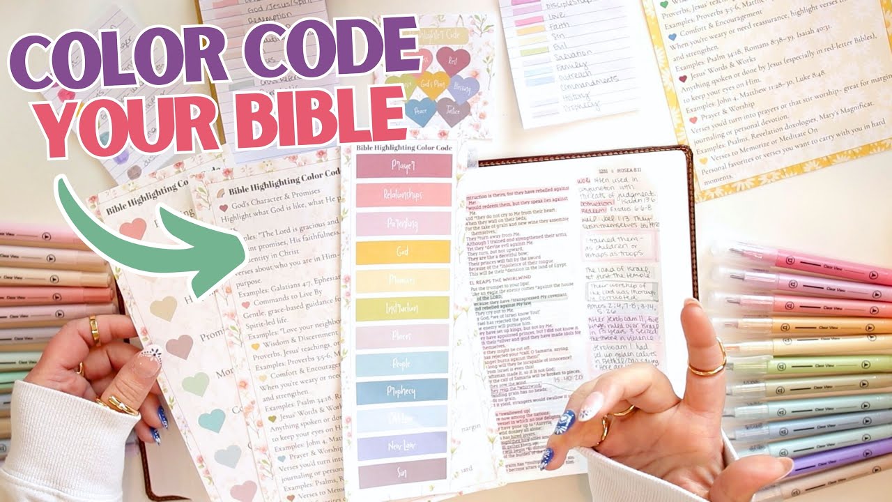 My Bible Color Coding System ️📚🌈 How I Highlight My Bible - YouTube