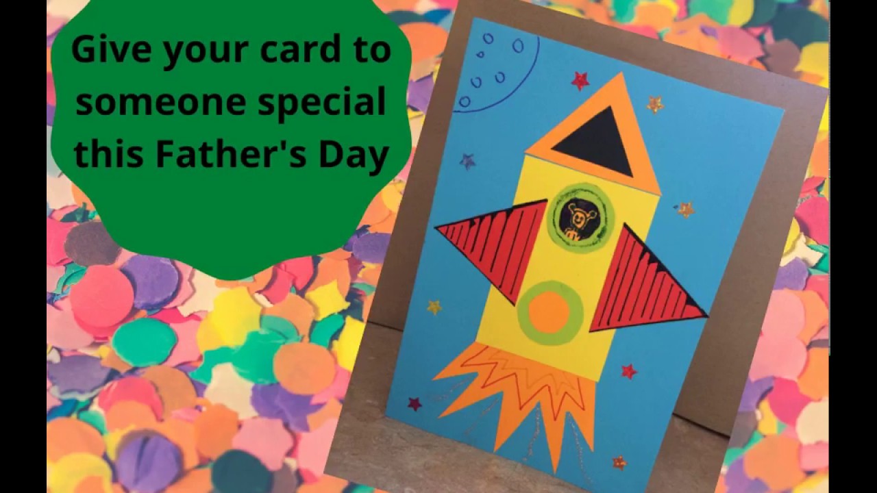 Create a Rocket Ship Father's Day Card! - YouTube