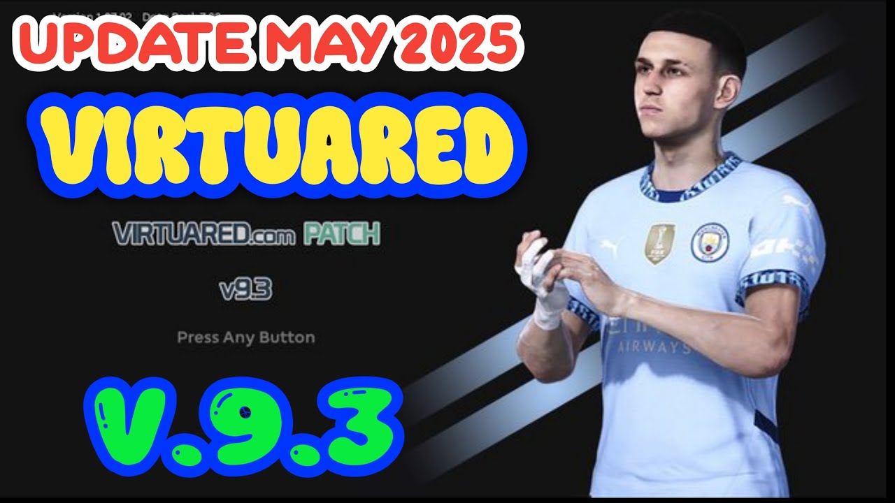 PES 2021 VirtuaRED Patch v9.3 OFFICIAL UPDATE MAY 2025 - YouTube